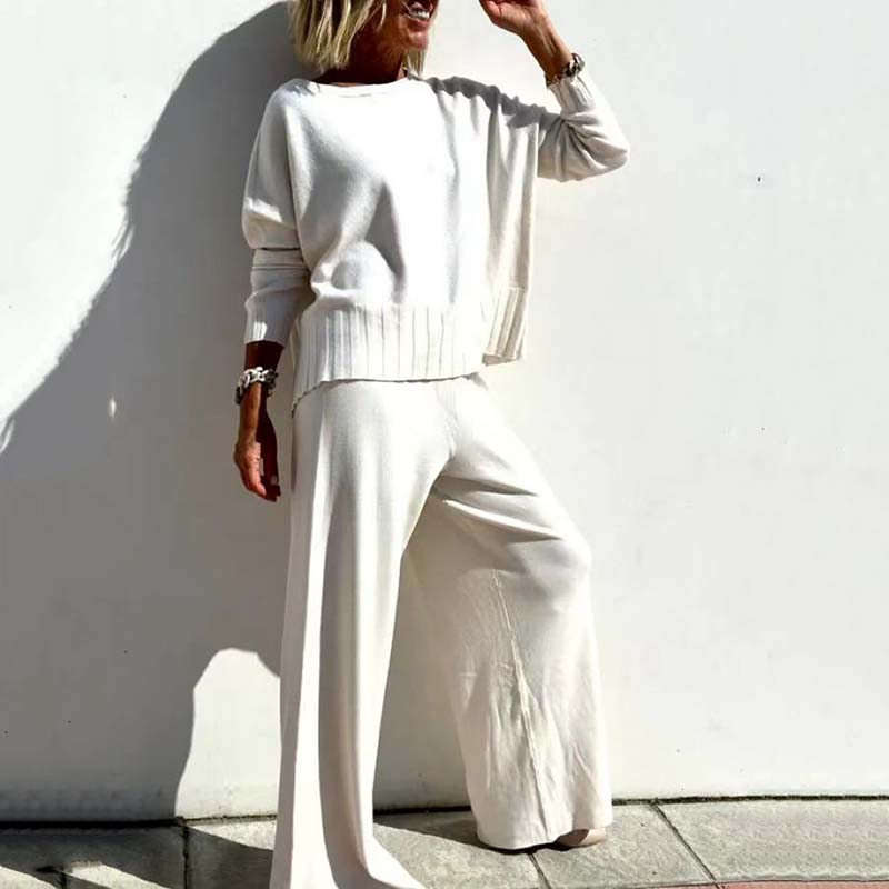 Women’s Elegant Knitted Two-Piece Set – charnent